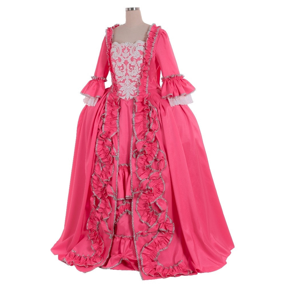 Georgian Ball Gown | Hot Pink Georgian dress – TwirlingDresses