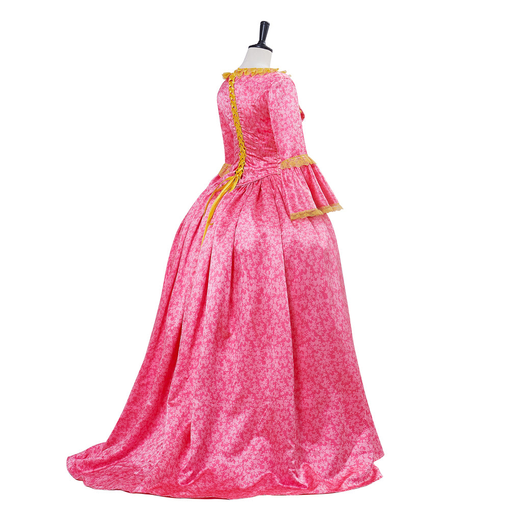Georgian Period Dress | Pink Satin Georgian costume – TwirlingDresses