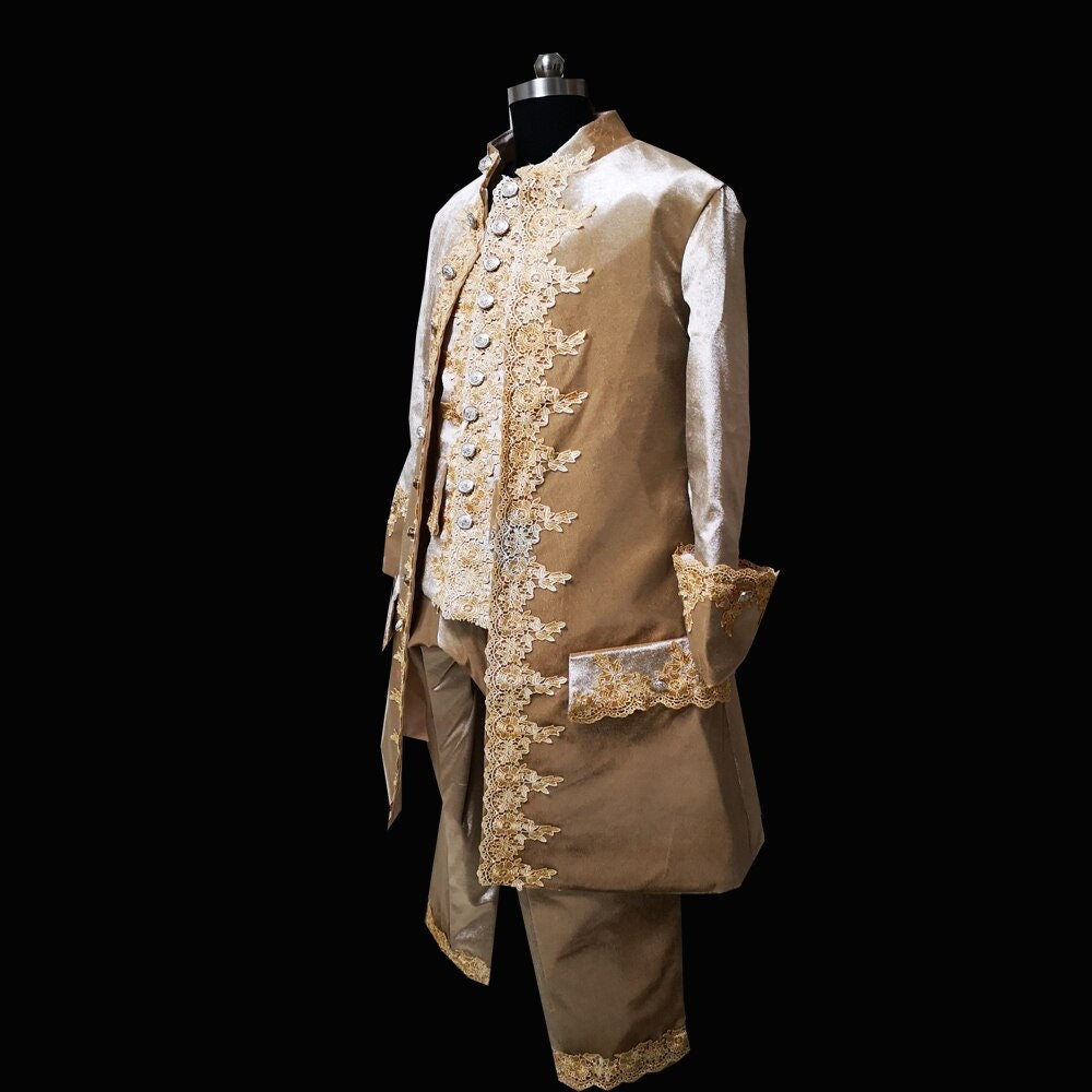 1700s Mens/Ladies suit , Tailcoat, 18th century Frock Coat, Colonial c ...